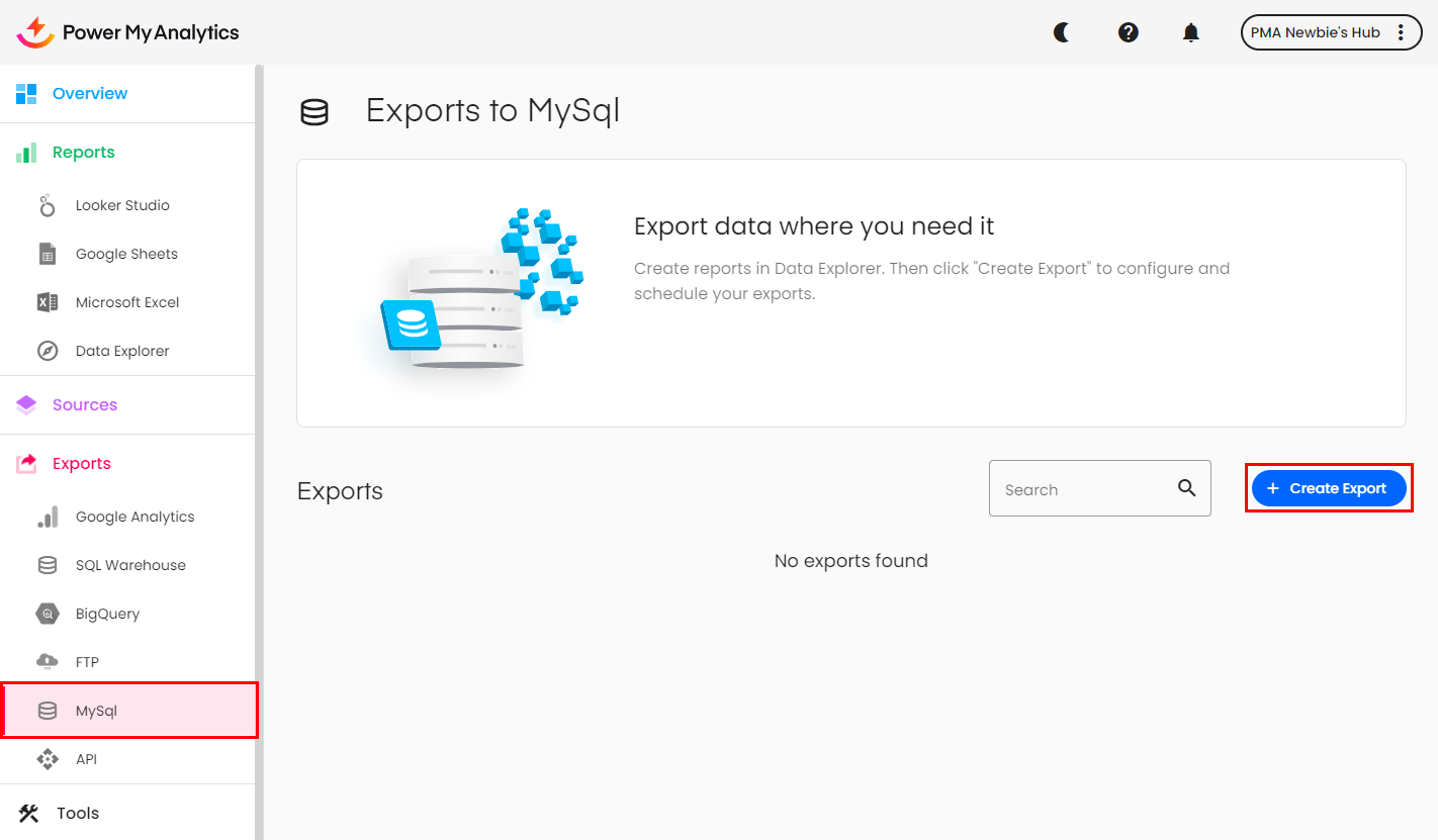 How to Export to MySQL