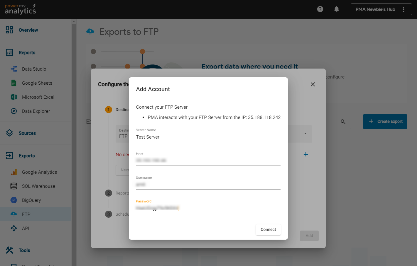 How to Create an FTP Export