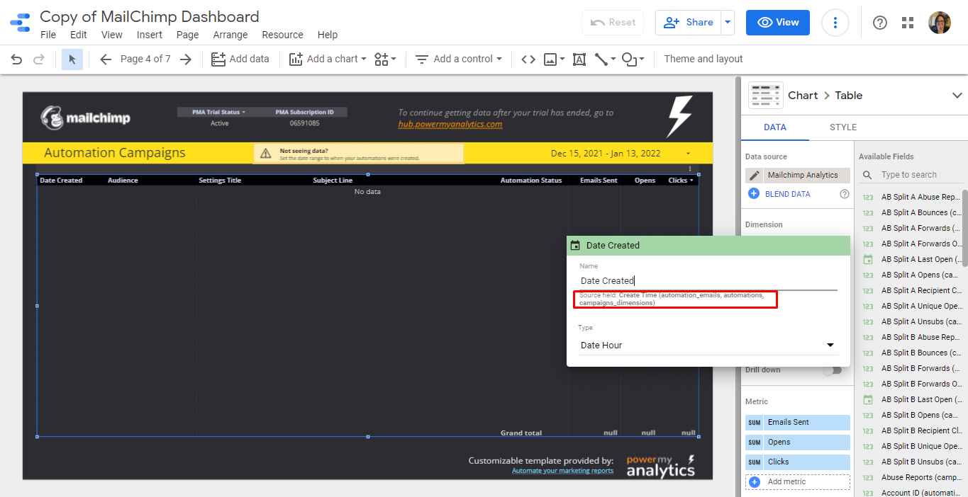 Mailchimp Data Connector User Guide