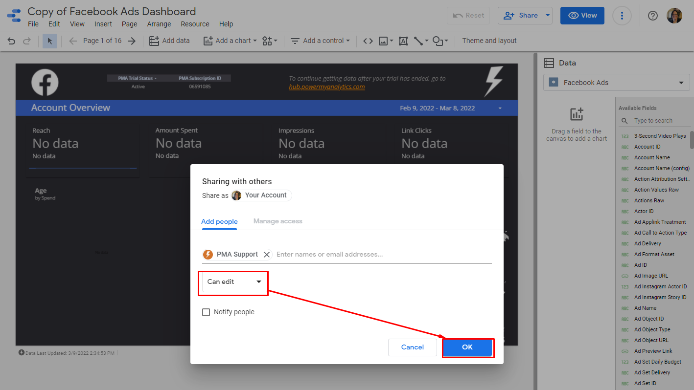 How to Share Edit Access to Your Reports